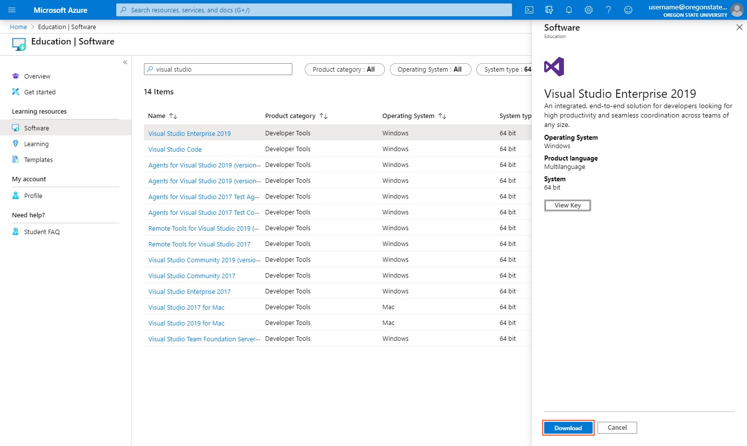 Microsoft Azure Dev Tools | Information Technology and Computing ...